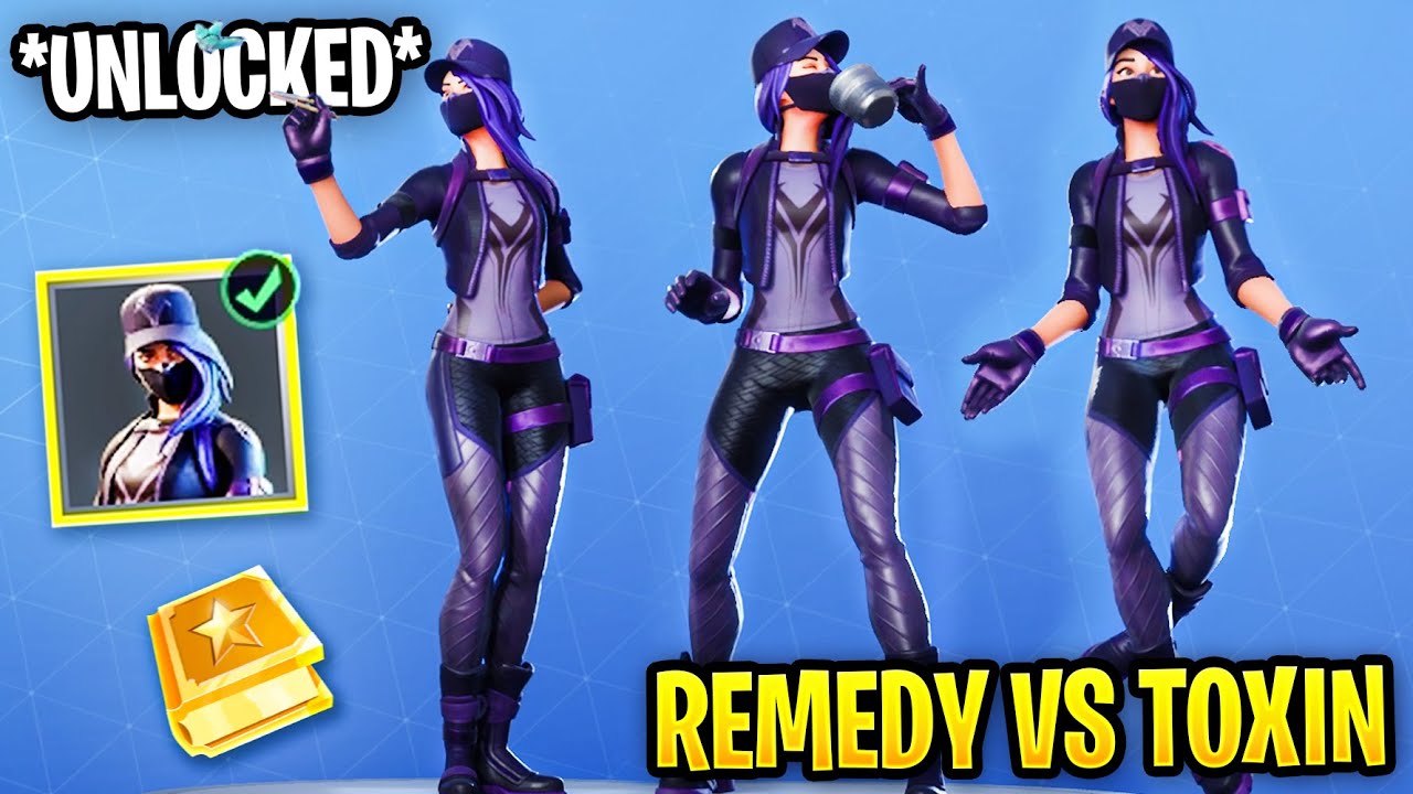 FORTNITE REMEDY VS TOXIN PURPLE EDIT STYLE.! (Overtime Challenges ...