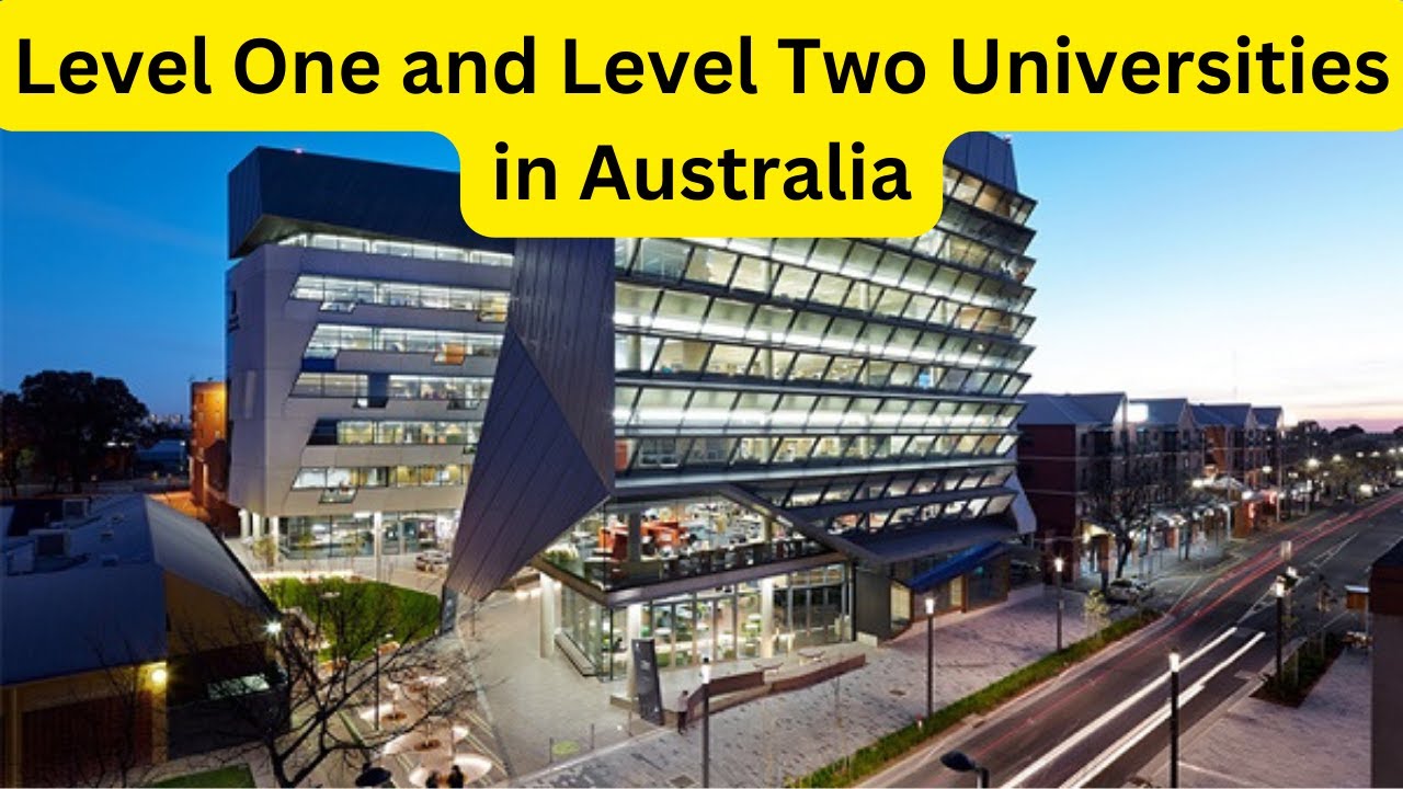 Australian Level One and Level Two Universities #studyaustralia - YouTube