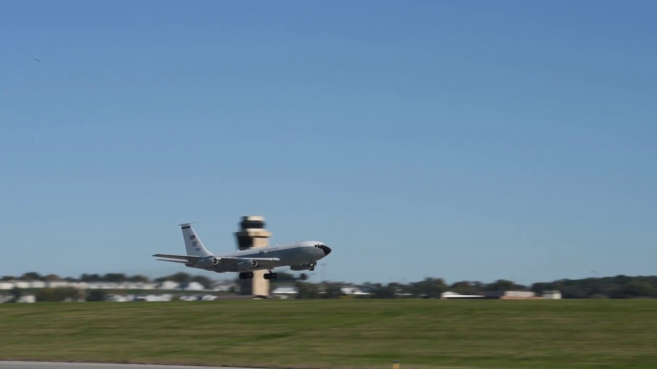 WC-135 Constant Phoenix takeoff - YouTube