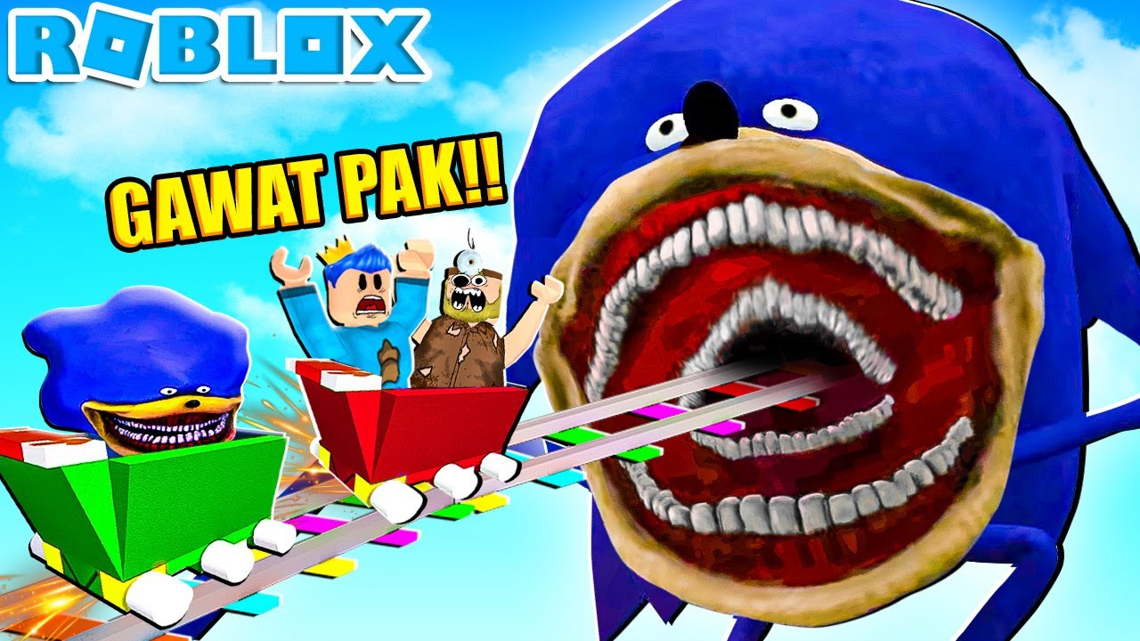 KITA NAIK ROLLER COASTER MENUJU MULUT THE SHIN SONIC RAKSAKSA DI ROBLOX ...