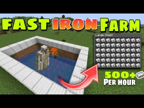 1.19 MINECRAFT UNLIMITED : FAST Iron Farm Tutorial Minecraft - 500 per ...