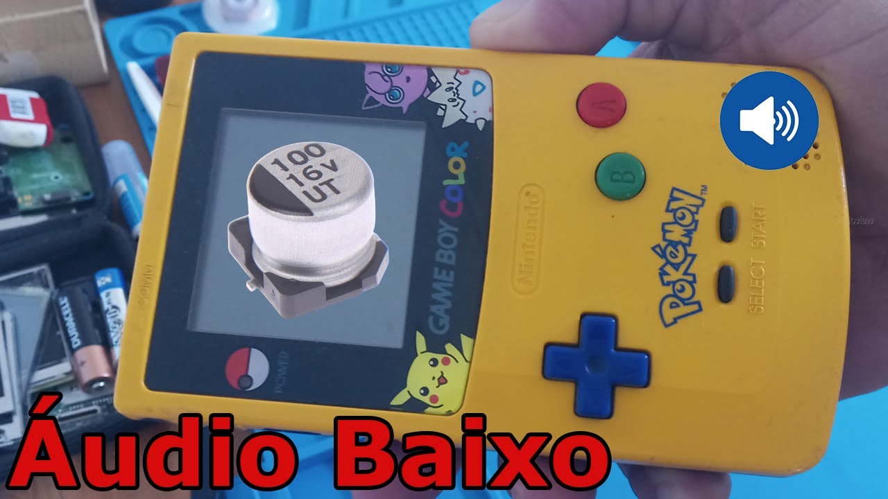 Troca do Capacitor Game Boy Color (Áudio baixo) - YouTube
