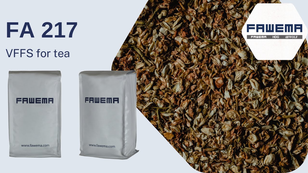 Fawema Packaging Machine FA 217 VFFS for tea - YouTube