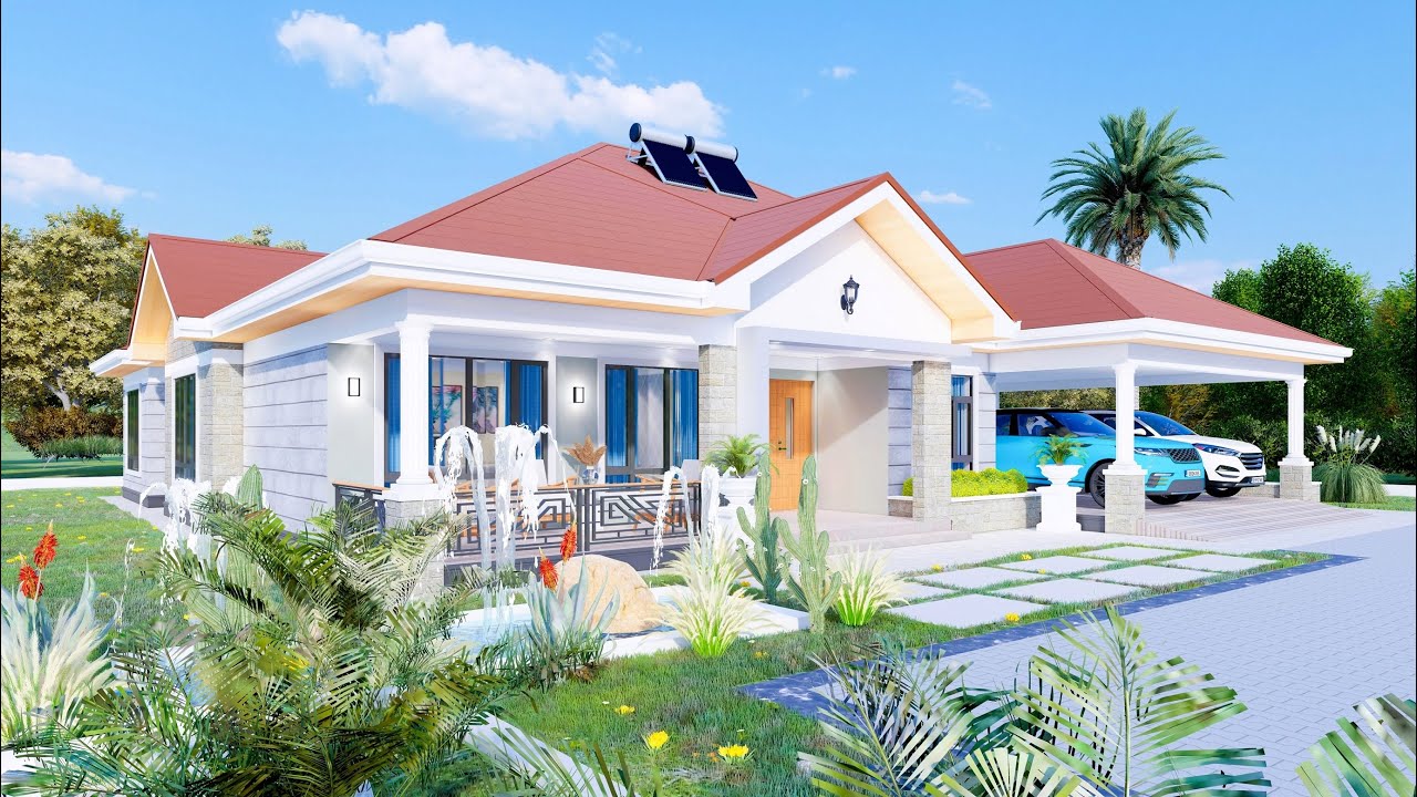 3 Bedroom Bungalow House Design | interior animation | House Plan ...
