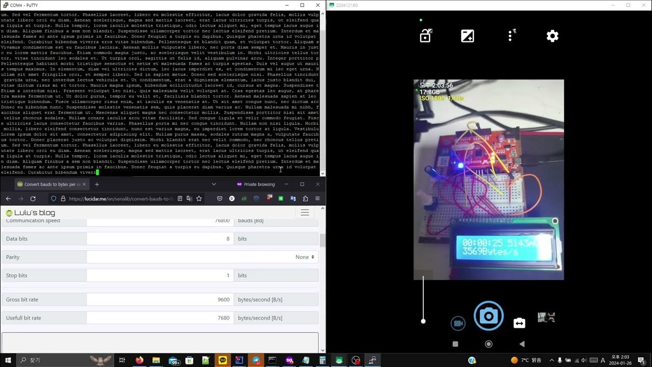 avr arduino async serial demo - YouTube