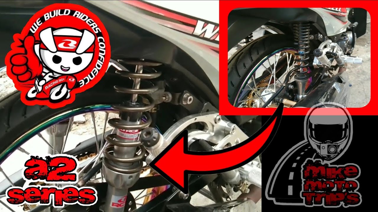Installing Racing Boy / RCB || A2 suspension || 335mm || Titanium ...