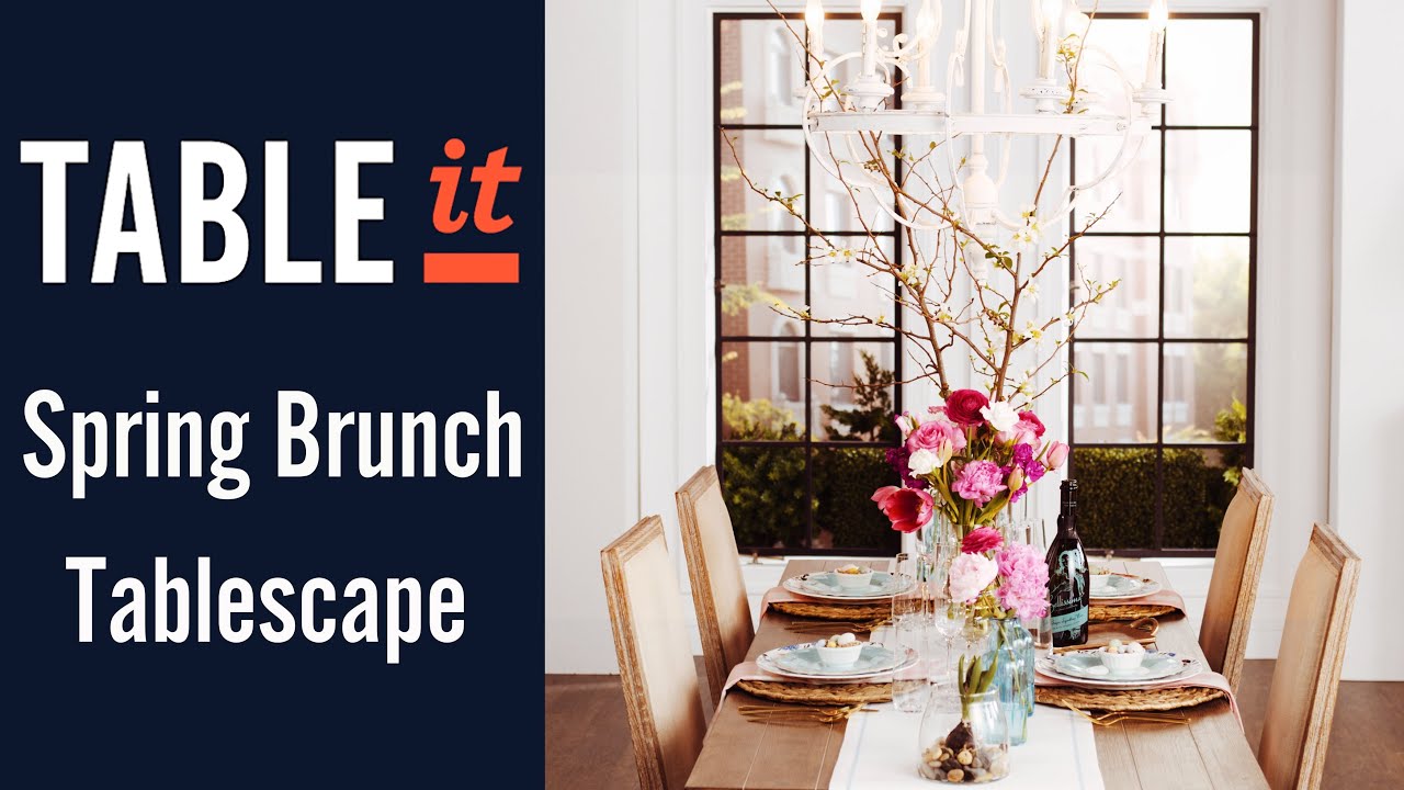 Spring Brunch Tablescape | Table It - YouTube