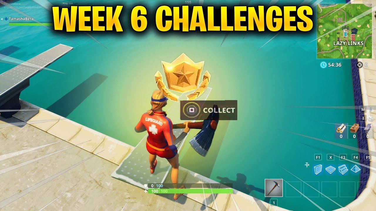FORTNITE WEEK 6 CHALLENGES - Complete Timed Trials & Search where the ...