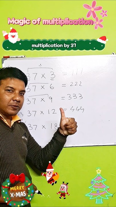 Trick of multiplication #merry Christmas #viral math#magicalmaths # ...