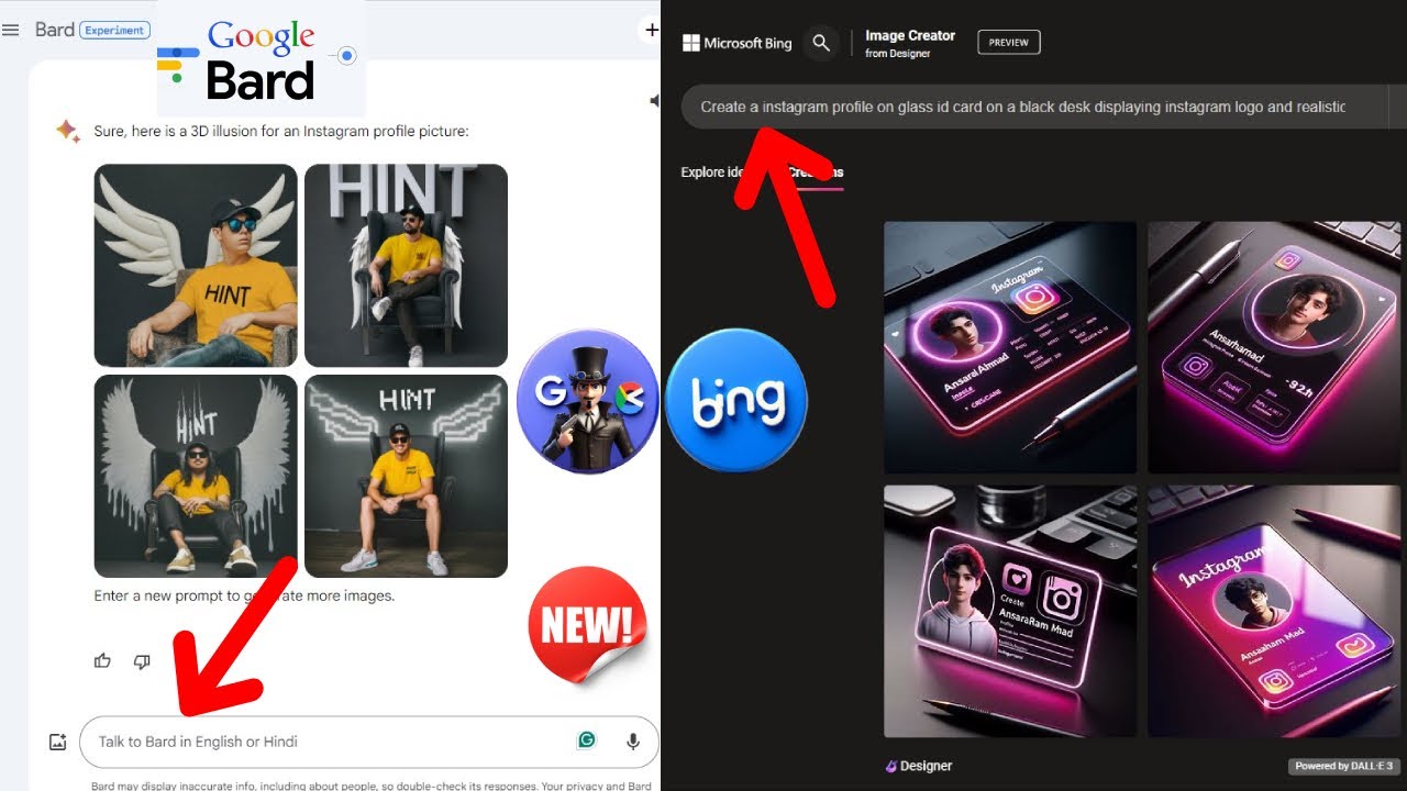 Bard image to text | Bing Image Creator Vs Google Bard Image Creator ...