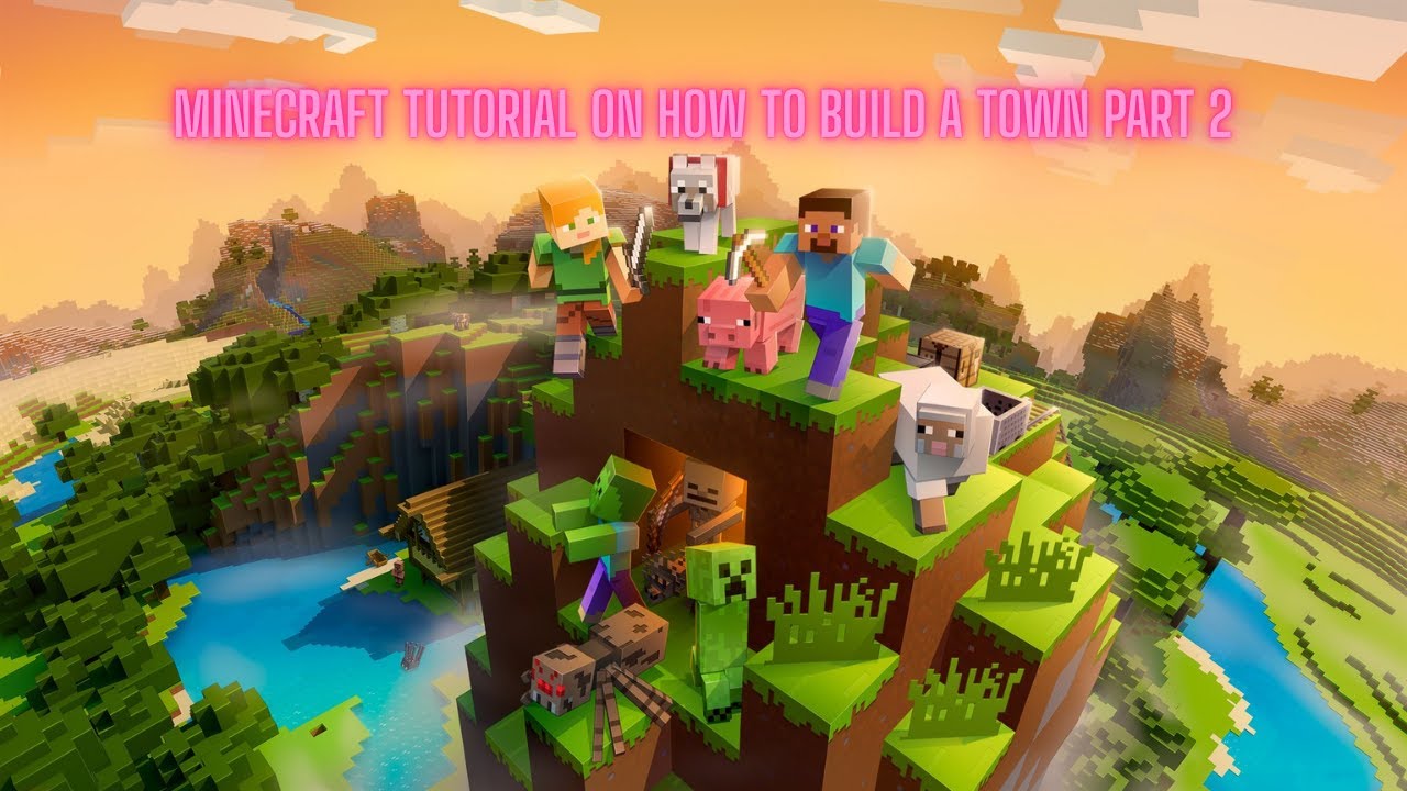 Minecraft Tutorial on How to Build a Town Pt2 - YouTube