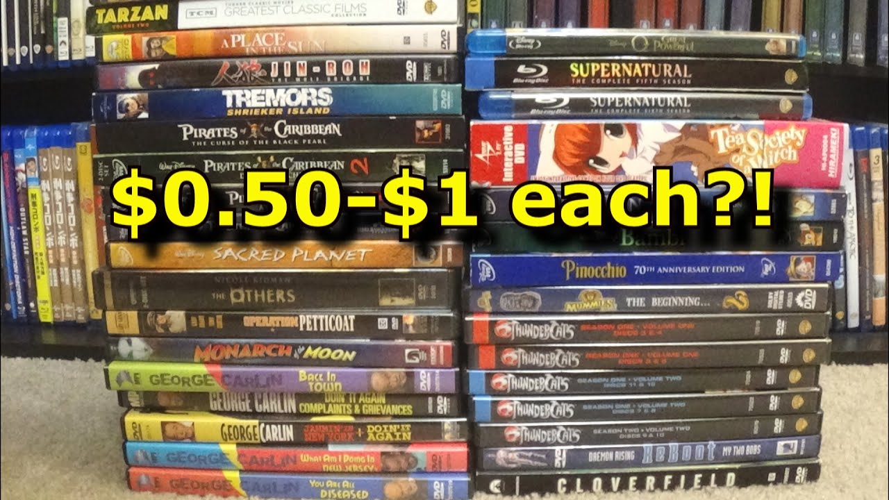 Great Haul of Cheap DVDs and Blu-rays - YouTube
