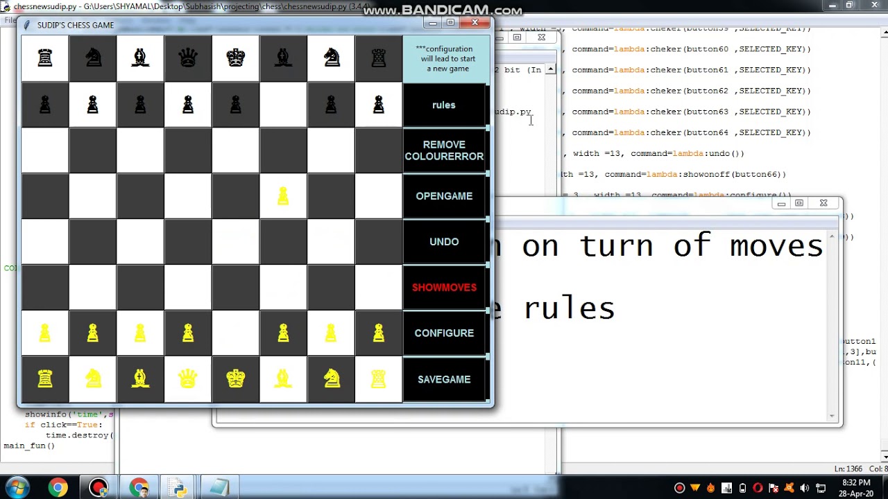 python programming|chess - YouTube