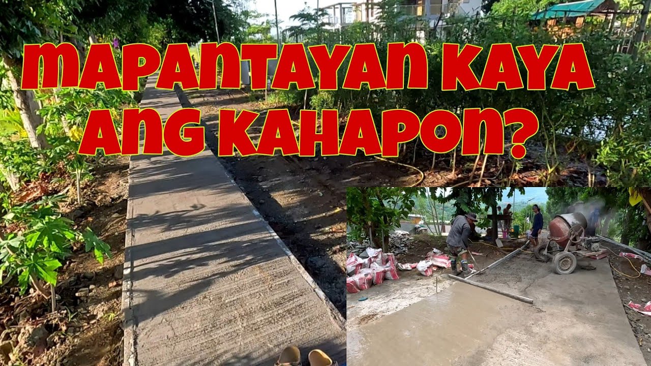 Day 2 ng pag semento ng daan | Matapatan kaya Ang nagawa kahapon? - YouTube