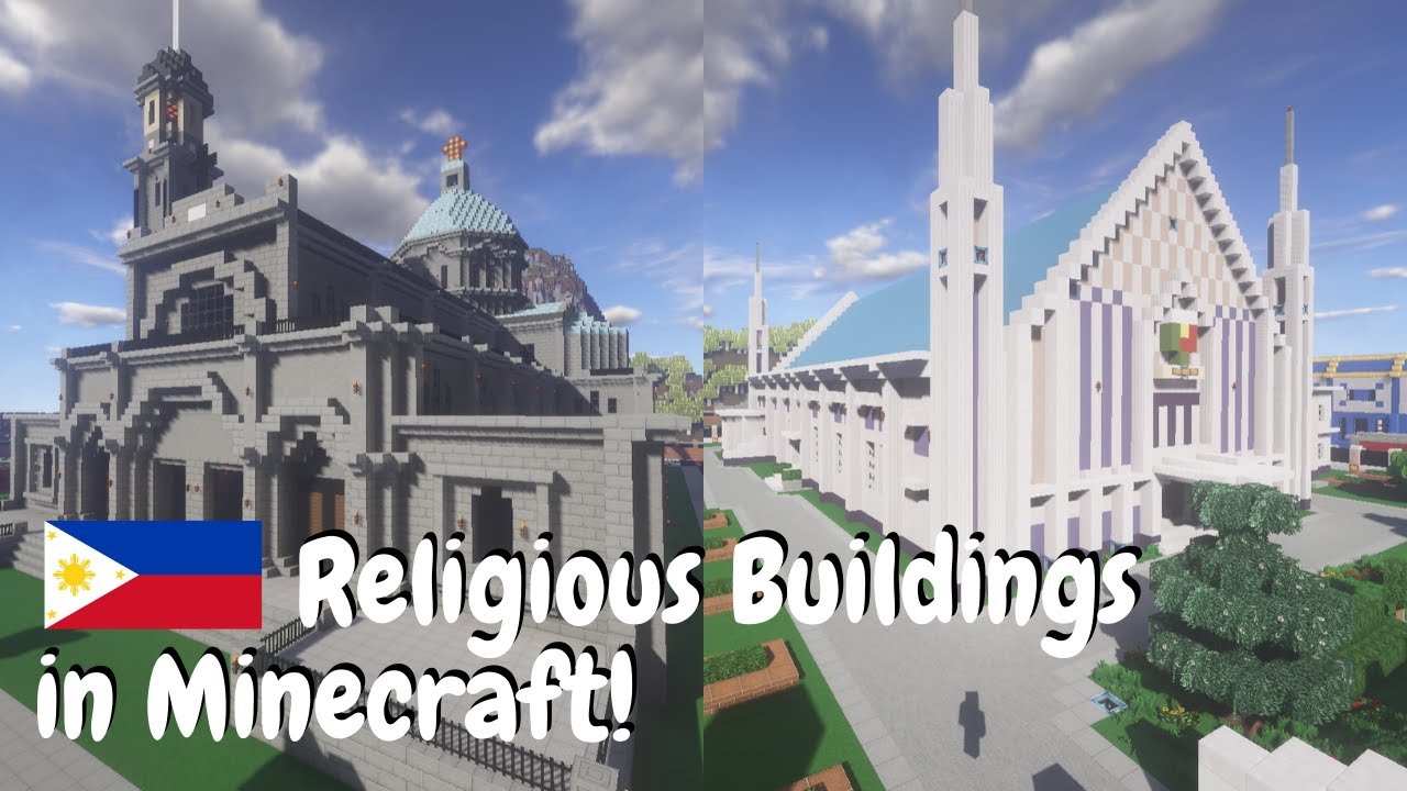PINOY RELIGIOUS BUILDINGS IN MINECRAFT! | Churches and Mosques! - YouTube