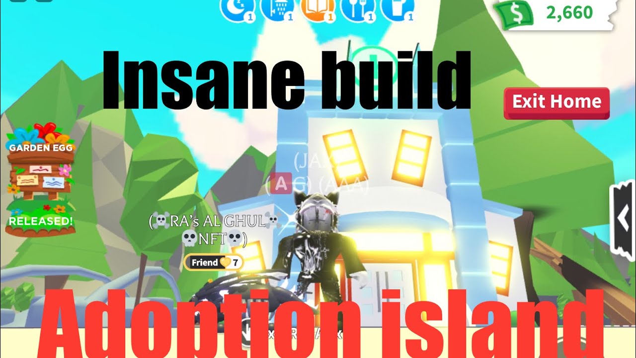 Insane builds in adopt me building hacks adoption, island inside ...