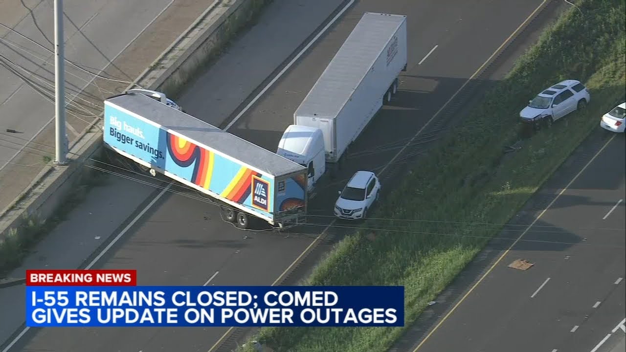 Crews working to reopen I-55 in Illinois after storm knocks over ...