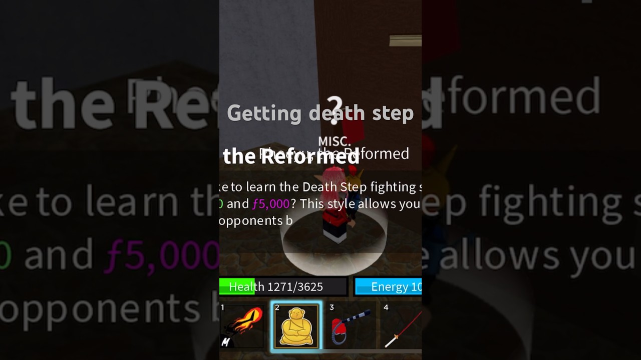 Getting death step in blox fruit #roblox #bloxfruit #bloxfruitdesthstep ...