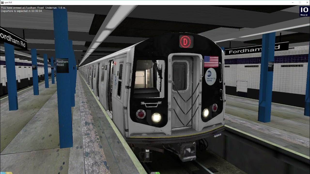 [OpenBVE] R160 (D) full ride from Norwood 205th St to Coney Island - YouTube