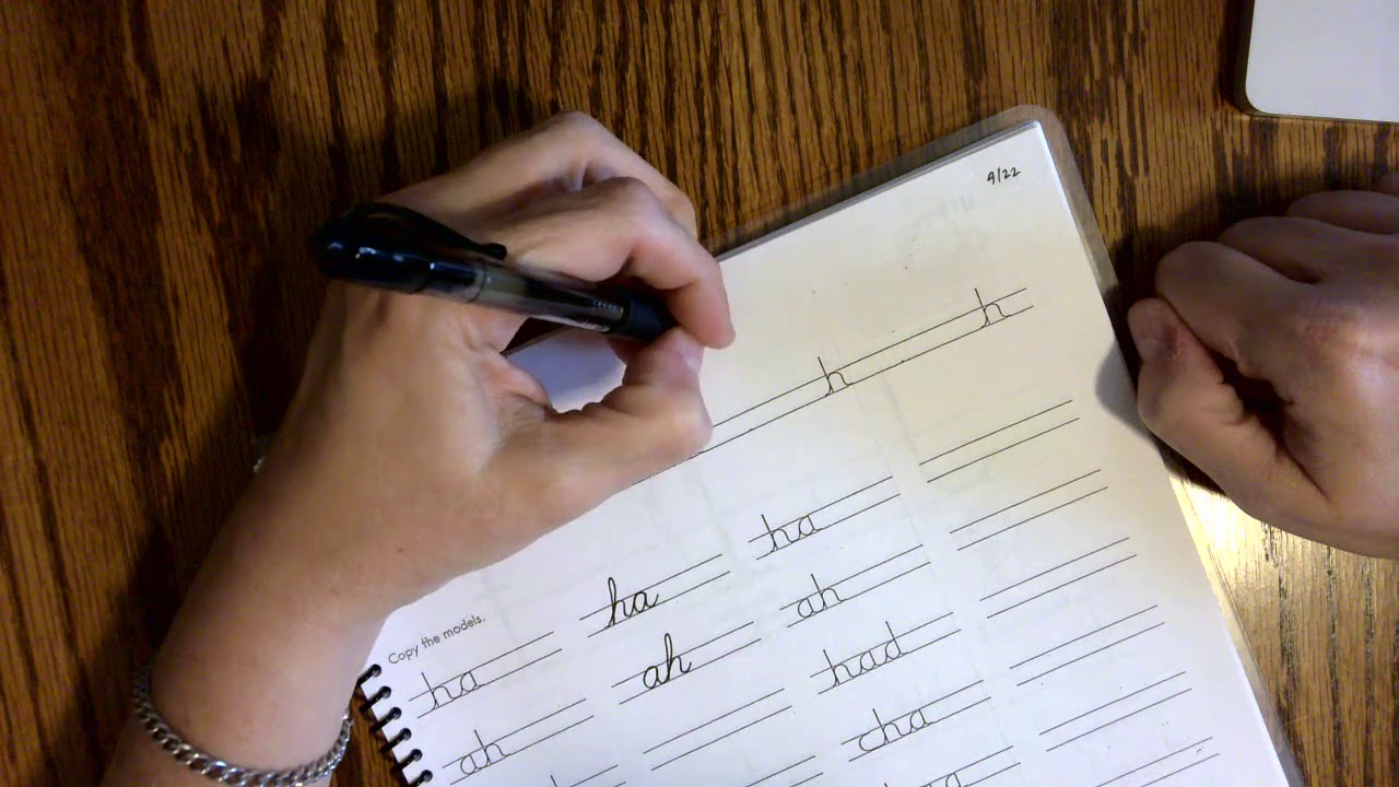 Tuesday Cursive Practice 9/22 - YouTube
