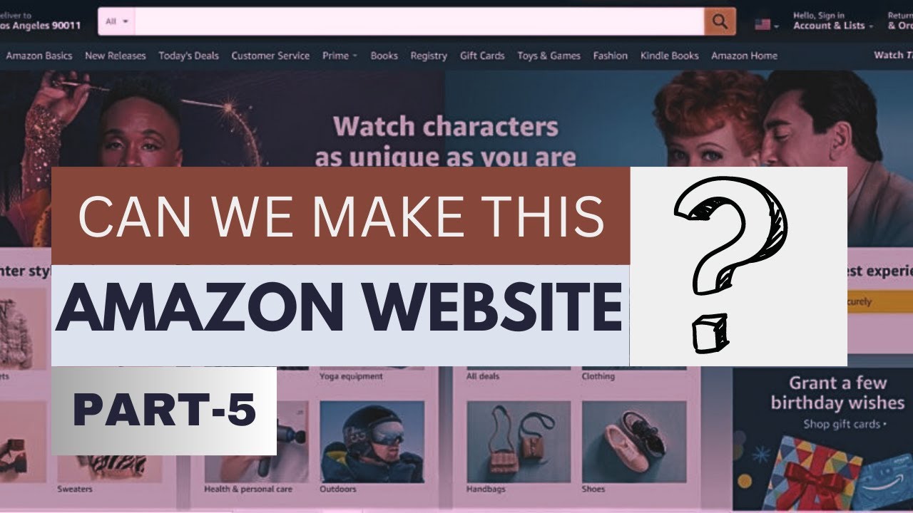 Create Amazon Clone Using Html Css And Javascript Fronted Project 6503
