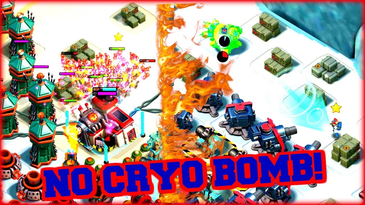 NO CRYO BOMB! | Boom Beach | Expert War Factory Takedown! (The Chicken ...