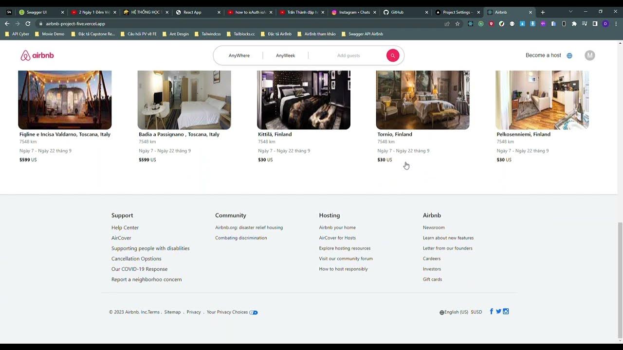 Airbnb Project | React, Axios, Redux Toolkit, Bootstrap, TypeScript - YouTube