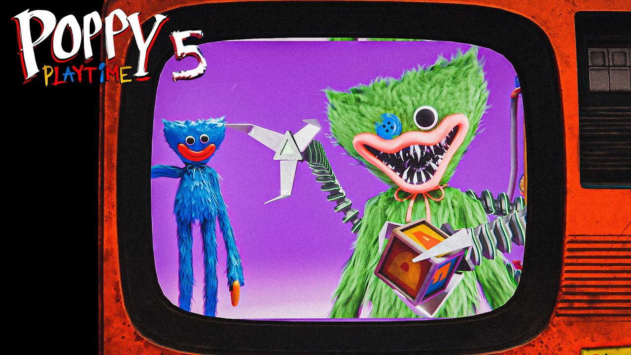 Poppy Playtime: Chapter 5 - Huggy Saddy (green huggy) VHS Commercial ...