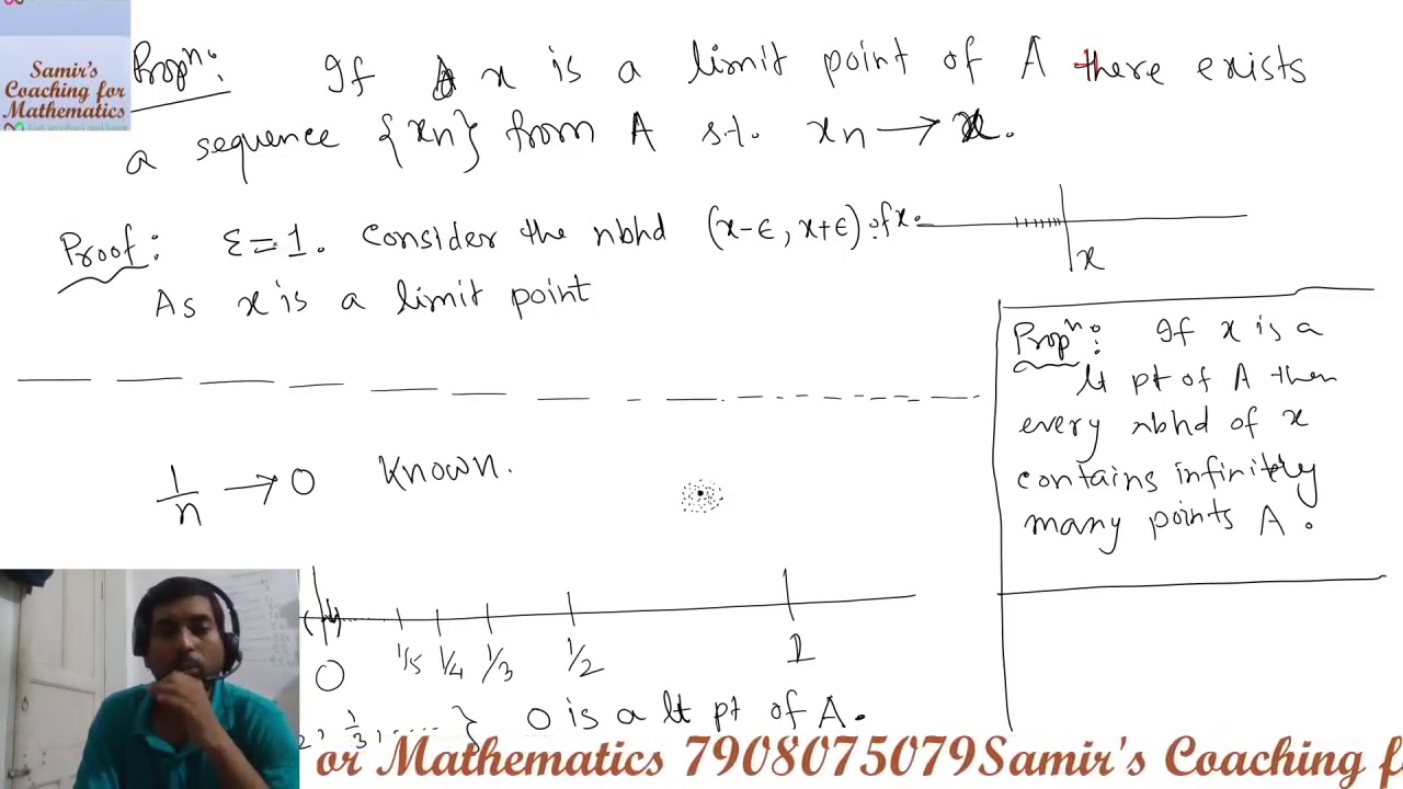 NSOU PG Math Class 3 Part 1 (limit points) - YouTube
