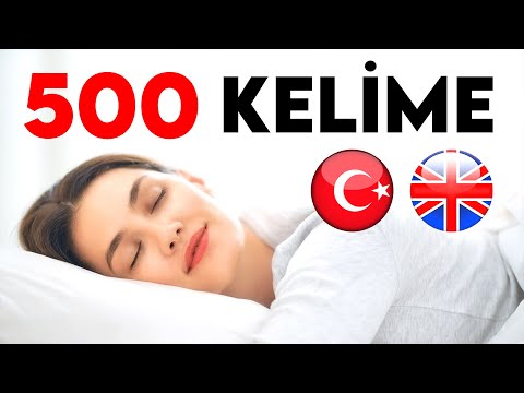 Uyurken ingilizce öğren! | 500 Temel Kelime (Türkçe İngilizce)