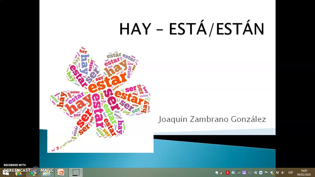 Clase HAY- ESTÁ/ESTÁN - YouTube