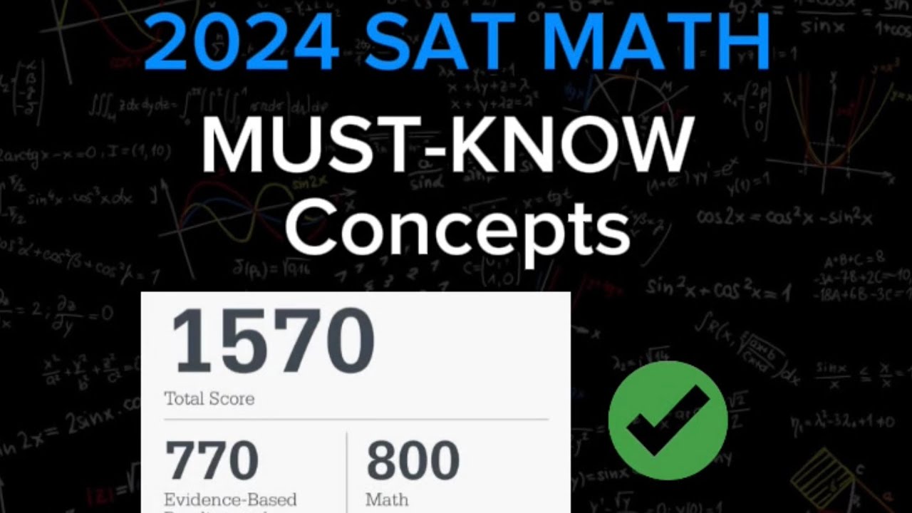 Must Know SAT Math Concepts 2024 | ACETutoring - YouTube