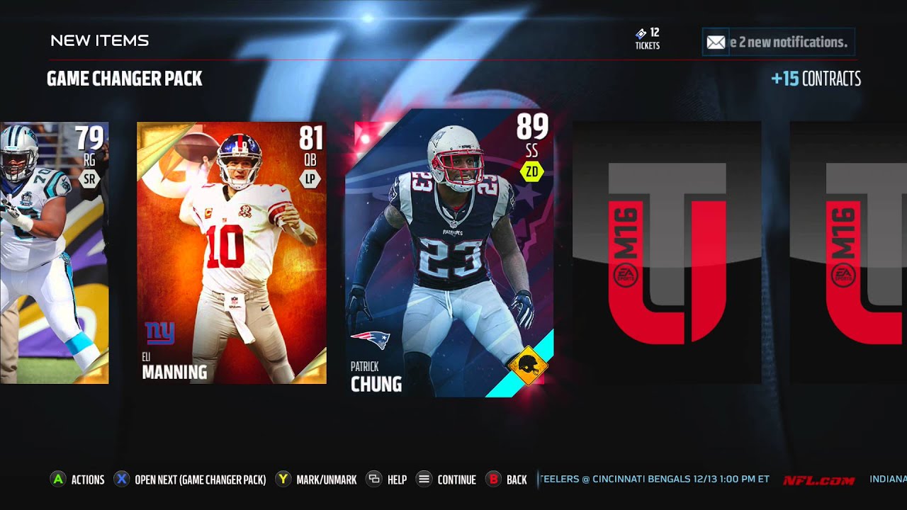 Madden NFL 16 - Game Changer Pack Bundle Opening - Flashback!! - MUT ...