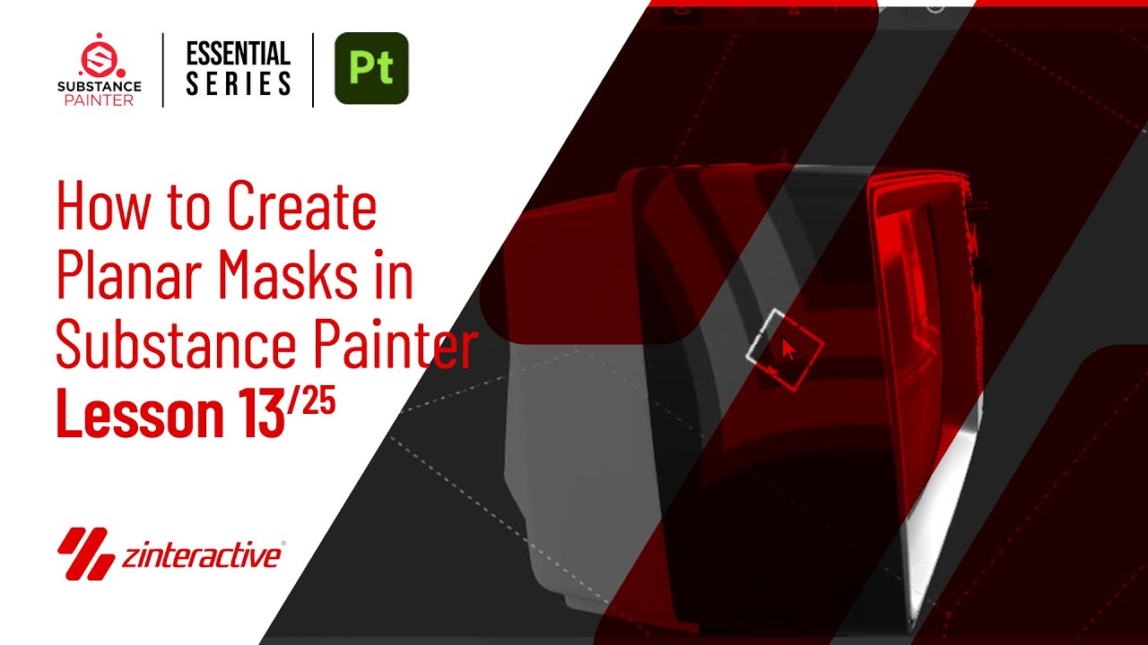 How to create Planar Masks in Substance Painter? | Lesson 13 of 25 ...