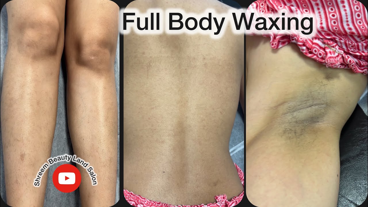 Full Body waxing 👯‍♀️! Depilatory wax roll on Honey 🍯wax|| Hair removal ...