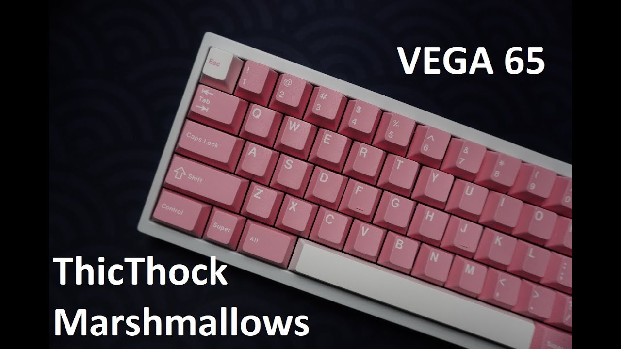 Ai03 Vega 65 with Alu Plate + ThicThock Marshmallow, keyboard ASMR ...