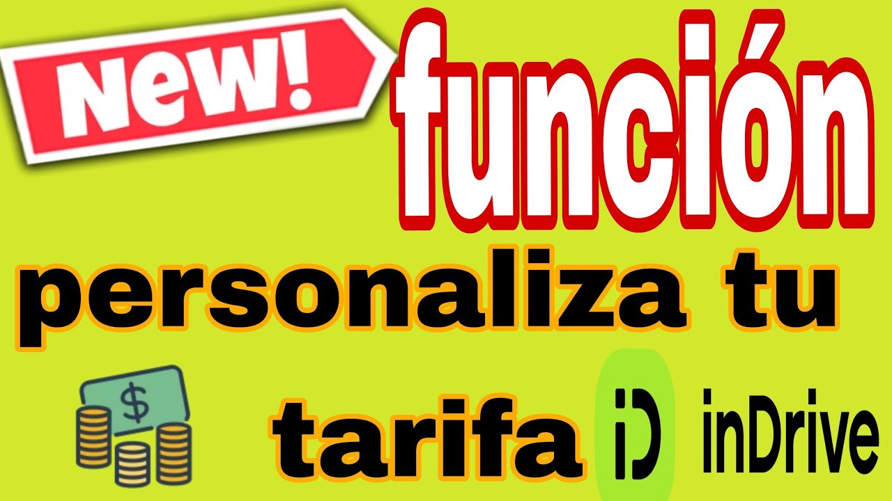 La nueva función DE indrive personaliza tu tarifa💵#indrive - YouTube