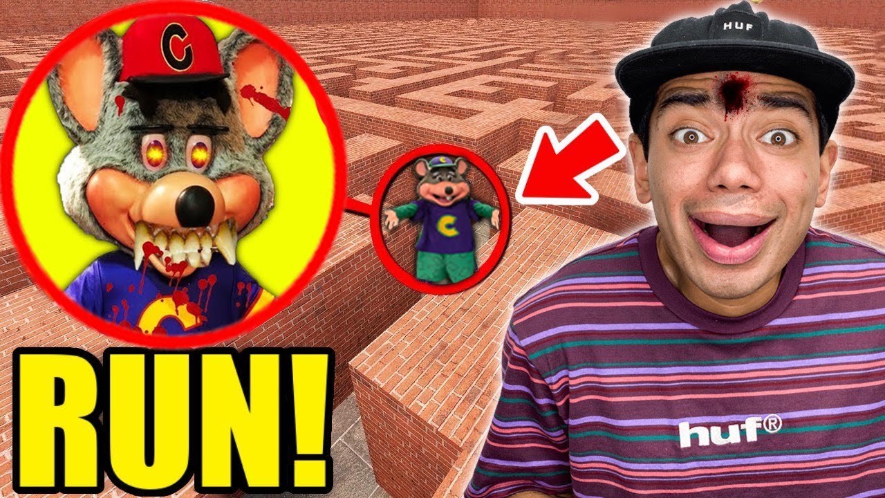 If You See CHUCK E CHEESE in a MAZE, RUN AWAY FAST.. (*Scary*) - YouTube
