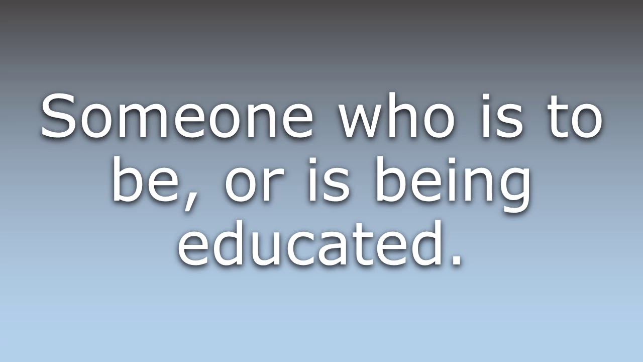 What does Educand mean? - YouTube