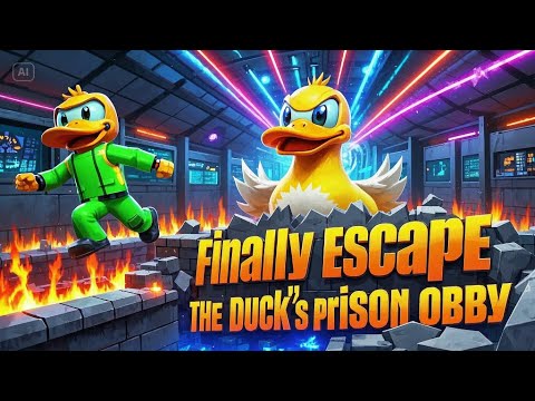 Finally Escape The Duck's Prions Obby - YouTube