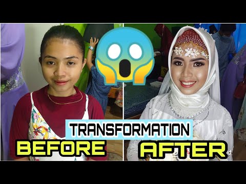 BEFORE AND AFTER/MAKEUP AND HIJAB TUTORIAL/By NHARMIE TOUCH/PART 3.