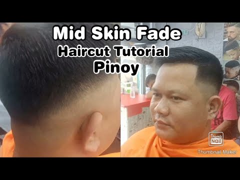 Mid Skin Fade | Haircut Tutorial Pinoy 🔥 - YouTube