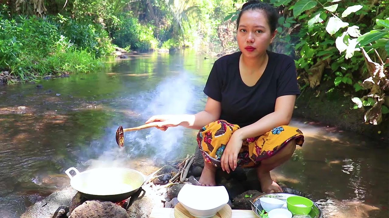Cooking on a Village River | Village Cooking Videos | Girl Cooking ...