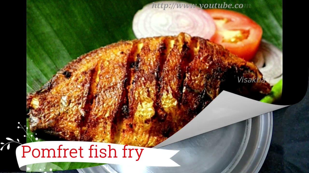 Pomfret Fish Fry Recipe In Telugu మసాలా పొంఫ్రెట్ ఫిష్ ఫ్రై రెసిపీ - YouTube