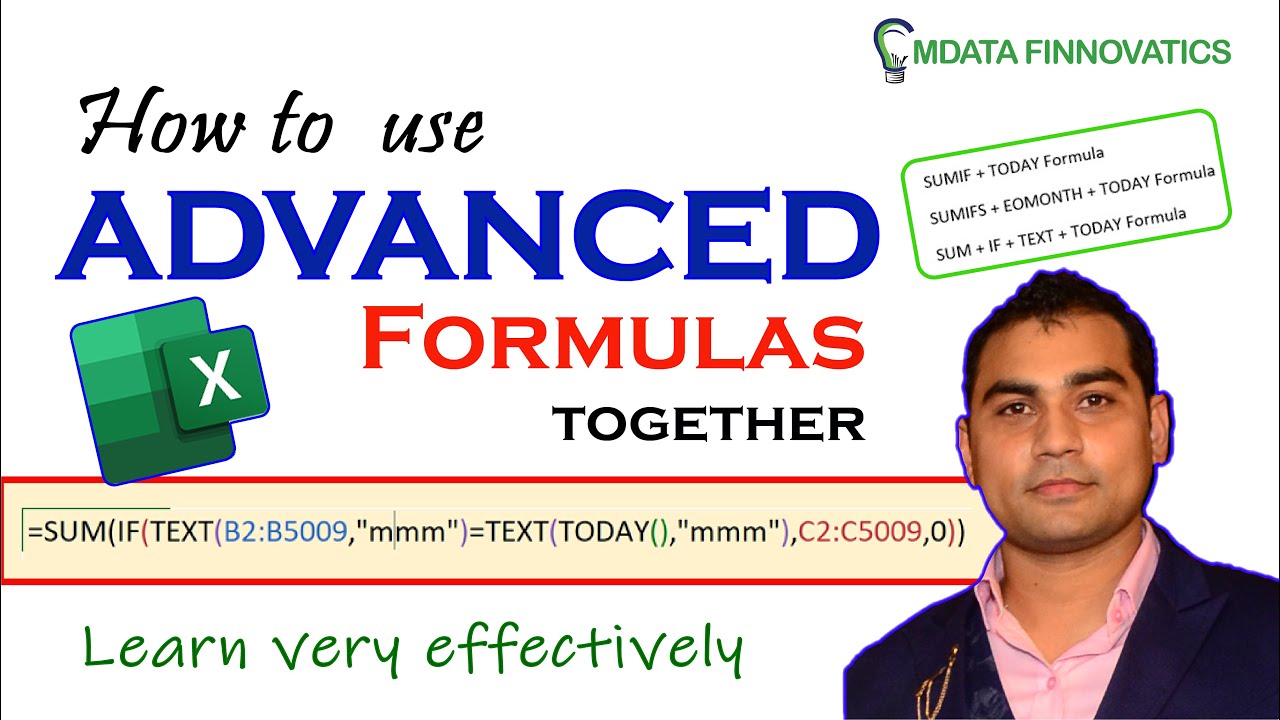 Learn To Use MULTIPLE ADVANCED Formulas IF TEXT EOMONTH SUMIF Together In Excel In Hindi Learn To Use MULTIPLE ADVANCED Formulas IF TEXT EOMONTH SUMIF Together In Excel In Hindi