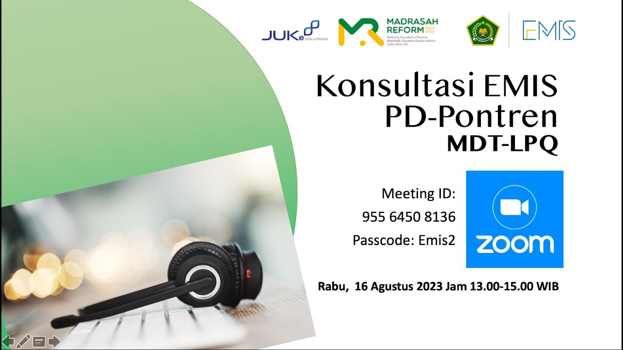 Konslutasi EMIS PD-Pontren MDT-LPQ - YouTube