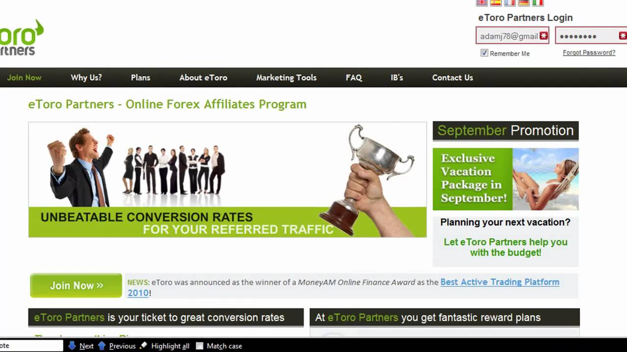LOOK!!! Best Forex Trading Affiliate Program - etoro affiliate - YouTube
