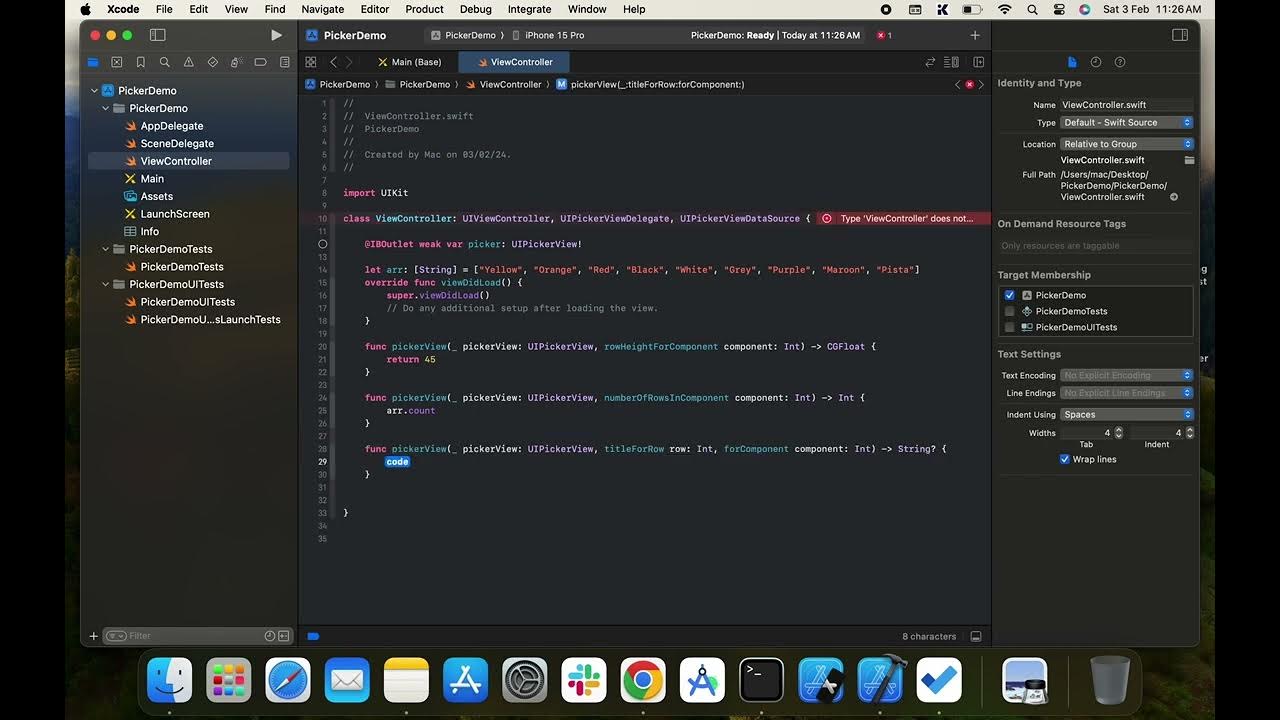 UIPickerView in iOS swift 6 with xcode 16 - YouTube