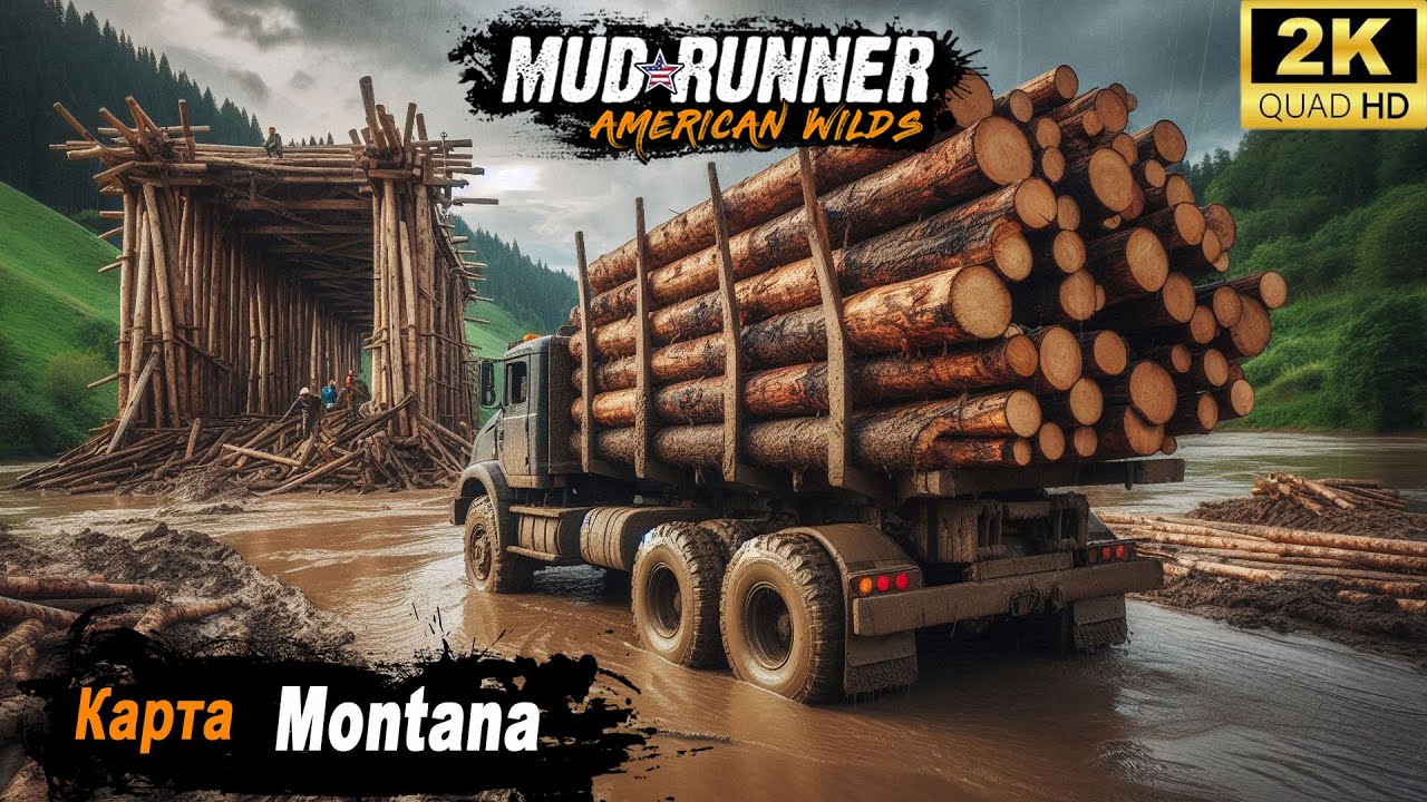 MudRunner Прохождение HARD карты "Montana" - YouTube