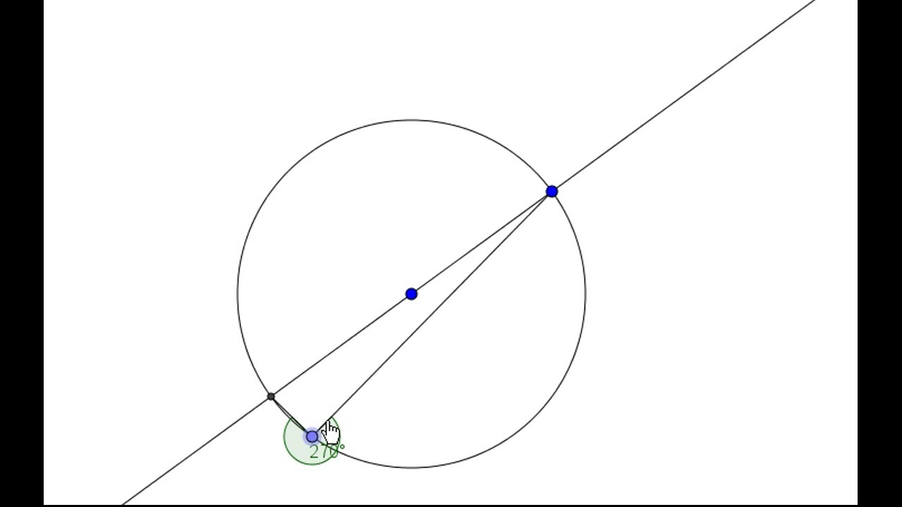 ÂNGULO INSCRITO NA SEMICIRCUNFERÊNCIA - YouTube